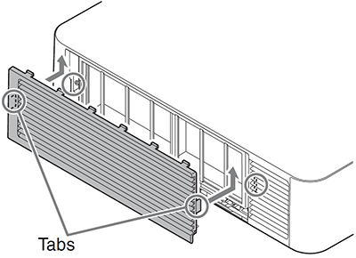 Cleaning Air Filter (Sony VPL-FHZ66, VPL-FHZ70, and VPL-FHZ75)